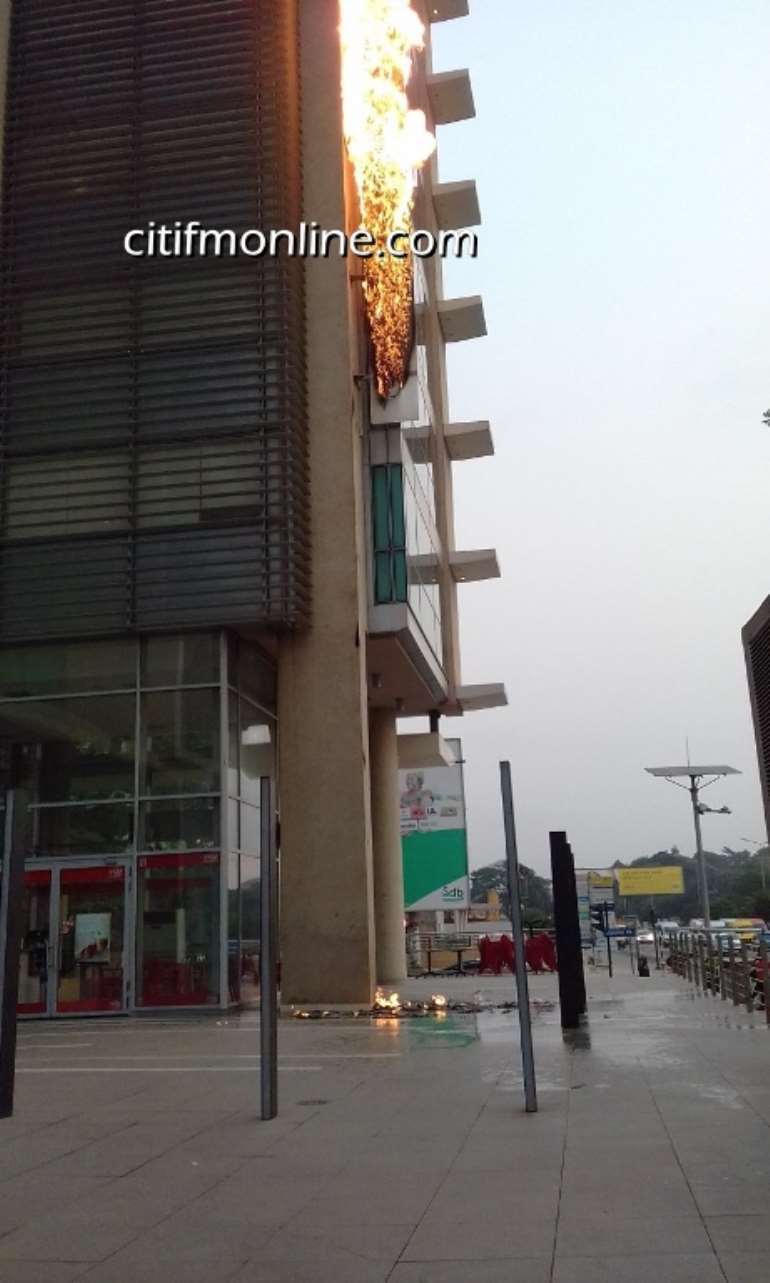 Fire service controls fire at Accra Financial centre