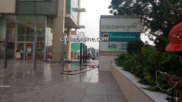 Fire service controls fire at Accra Financial centre