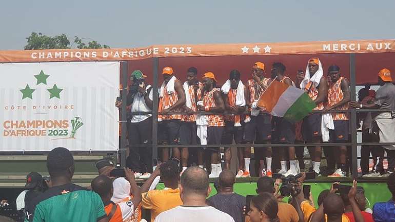 2023 AFCON: Ivory Coast football fans flock to see Abidjan victory parade