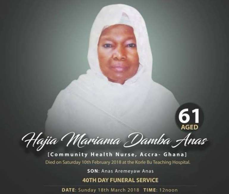 Anas Unlikely To Wear Mask At Mother's Funeral