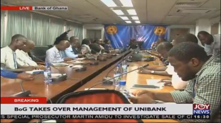 Bank of Ghana Takes Over Unibank