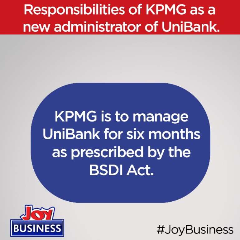 Infographics: KPMG's Responsibilities As New Administrator Of UniBank
