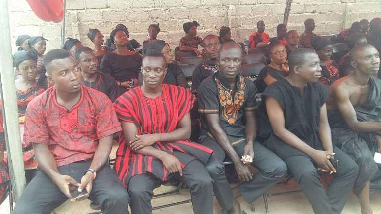 PHOTOS: Medeama defender Samuel Adade observes one-week of father's demise