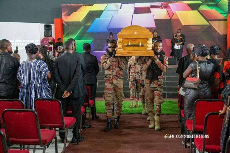 GFA officials, players pay last respects to late Black Stars Physical ...