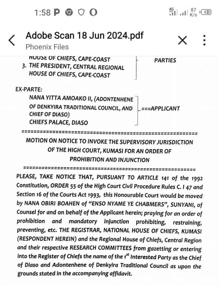 Denkyirehemaa, others' quest to gazette Diaso 'Chief' triggers fierce ...