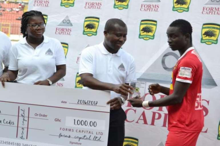 Dauda Mohammed wins Kotoko's player of the month for May