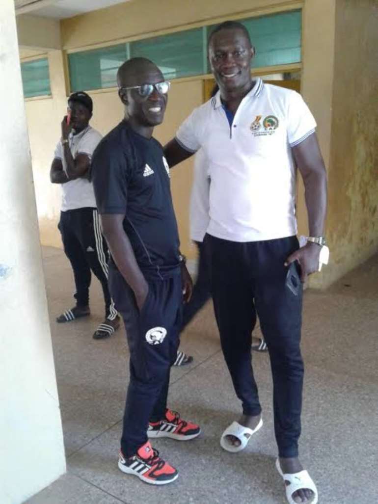 Medeama goalkeepers' trainer Eric Amponsah taking coaching badges