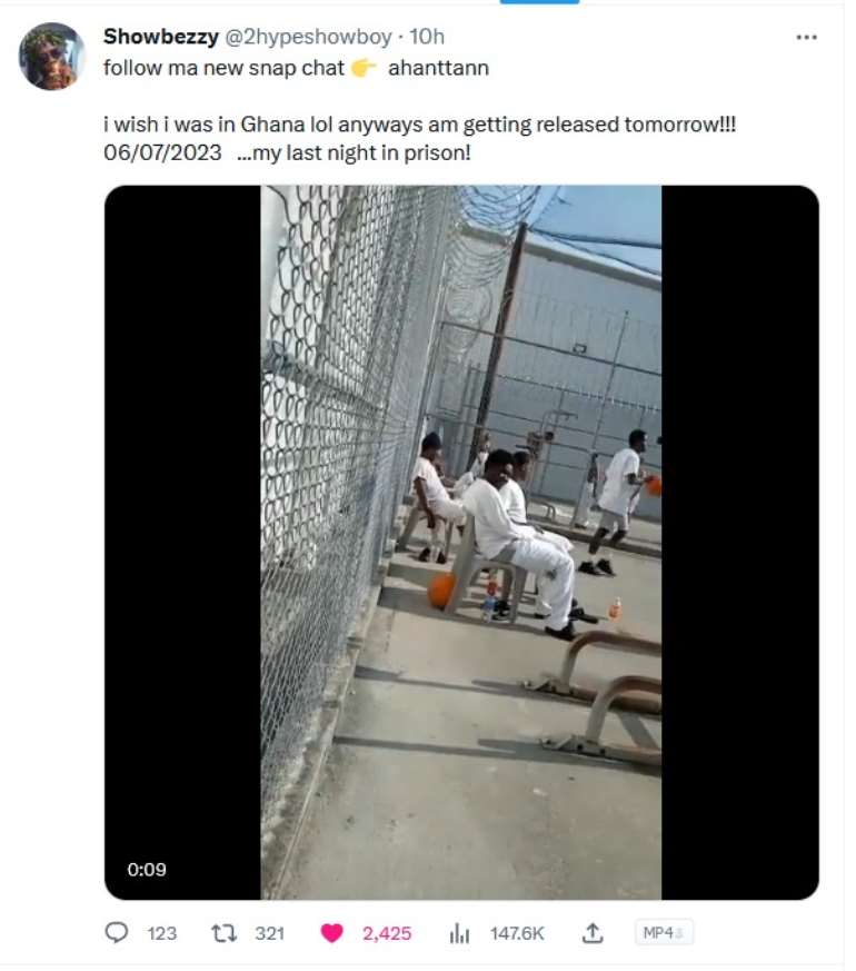 Showboy released from US prison, deported to Ghana