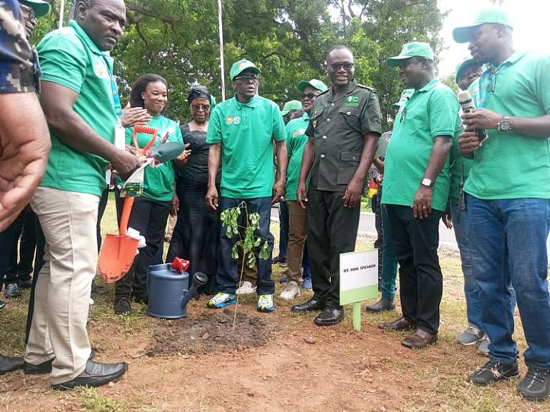 Green Ghana Day: Parliament plants 1,200 tree seedlings