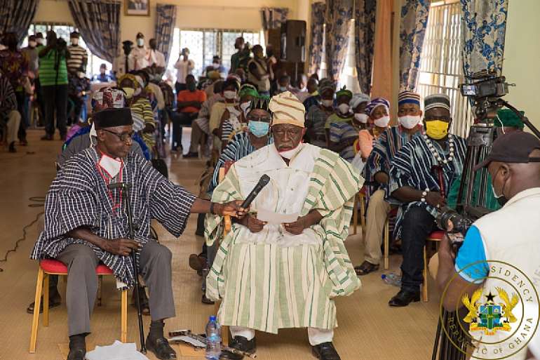 Your interventions in Nandom unparalleled – Nandom Chiefs to Akufo-Addo