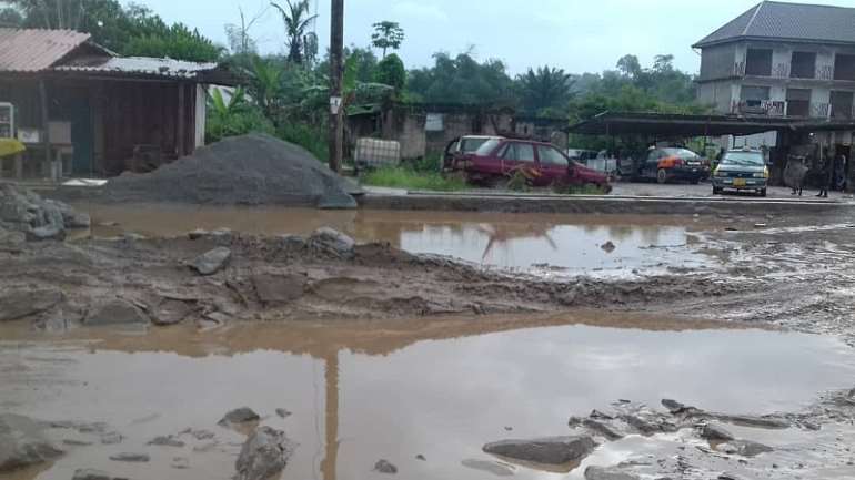 Tarkwa: A far cry of a mining community; full of terrible roads.