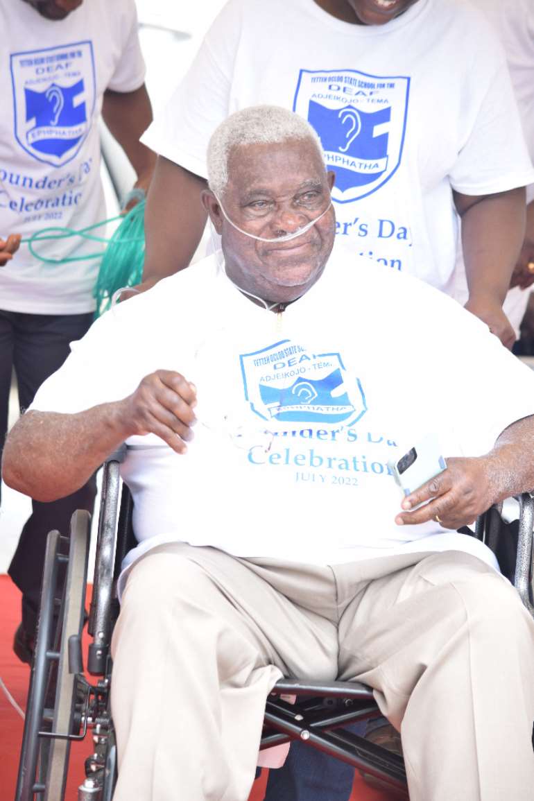 Founder of First Deaf School in Ghana honoured on his 90th birthday