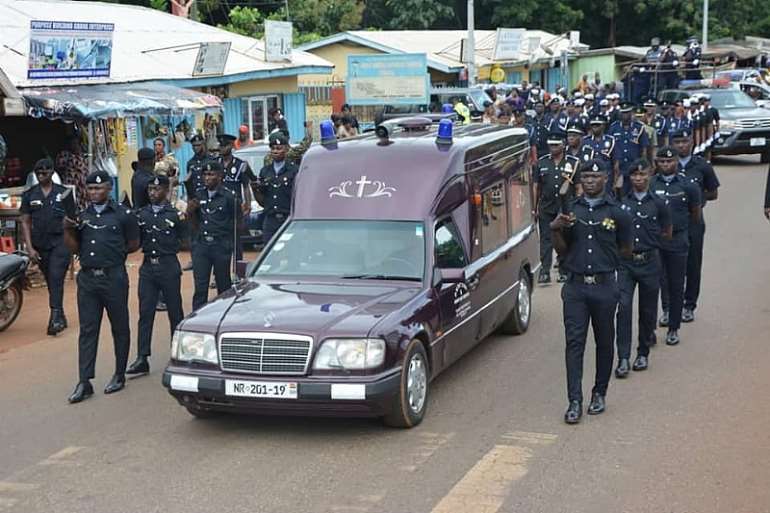 Tamale: Killed police officer laid to rest in solemn ceremony