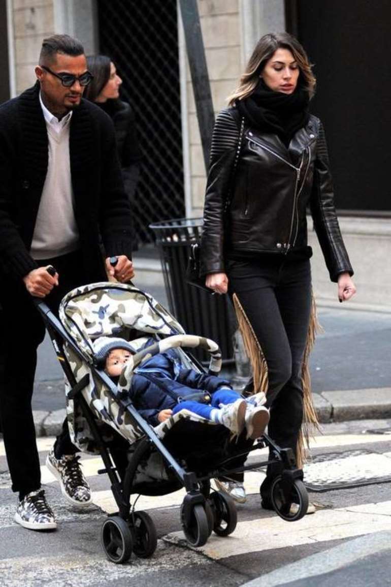 PICTURES: Check out Kevin Boateng, his wife - Satta Melissa and child ...