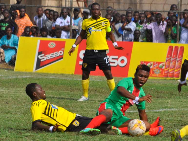 Photos: Techiman City draw 1-1 with AshantiGold to maintain unbeaten ...