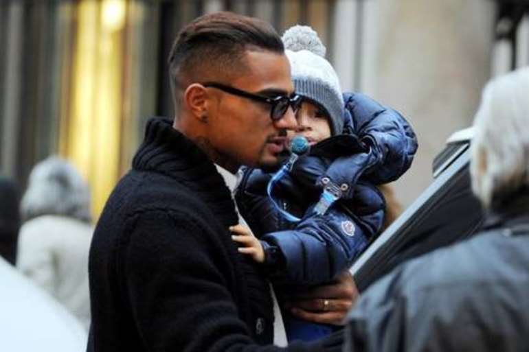 PICTURES: Check out Kevin Boateng, his wife - Satta Melissa and child ...