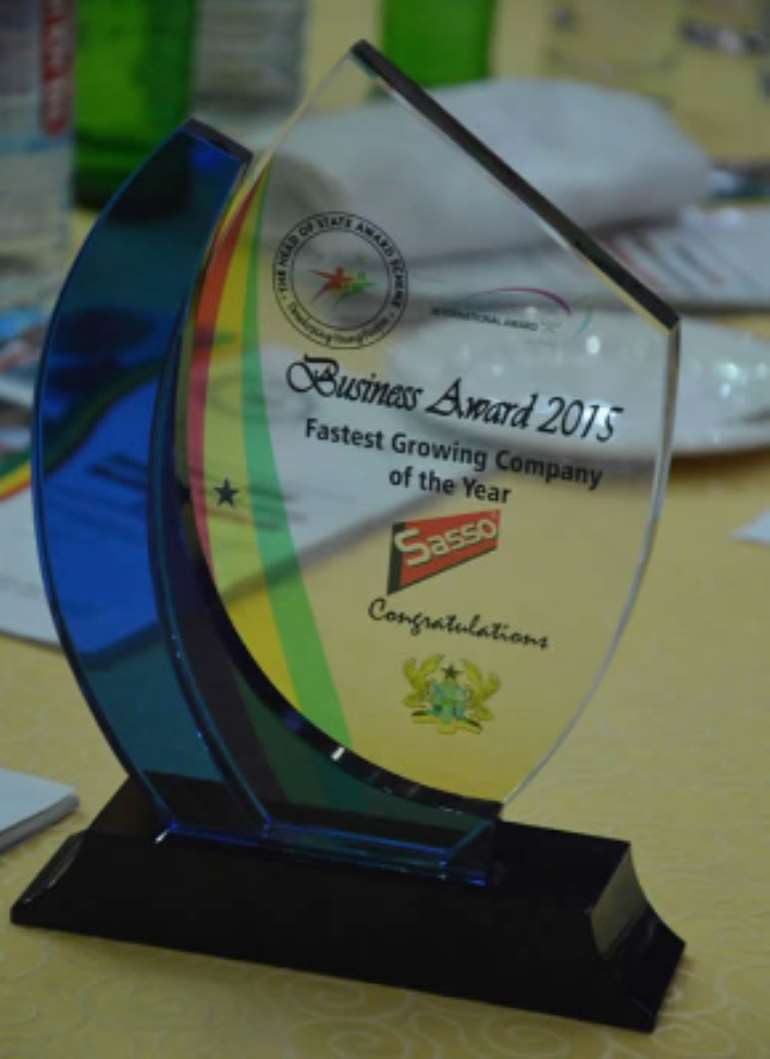 Sasso wins Head Of State 'Fastest Growing Company' Award