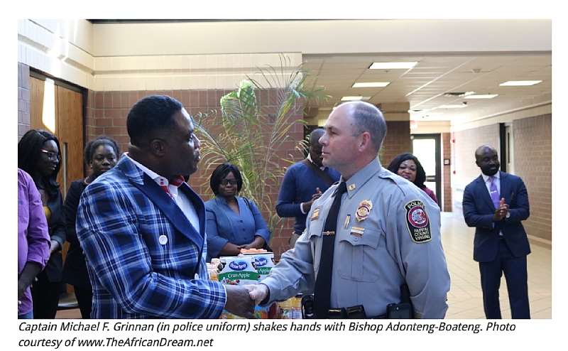 Franconia Police In Fairfax Virginia Commended By Bishop Adonteng-Boateng