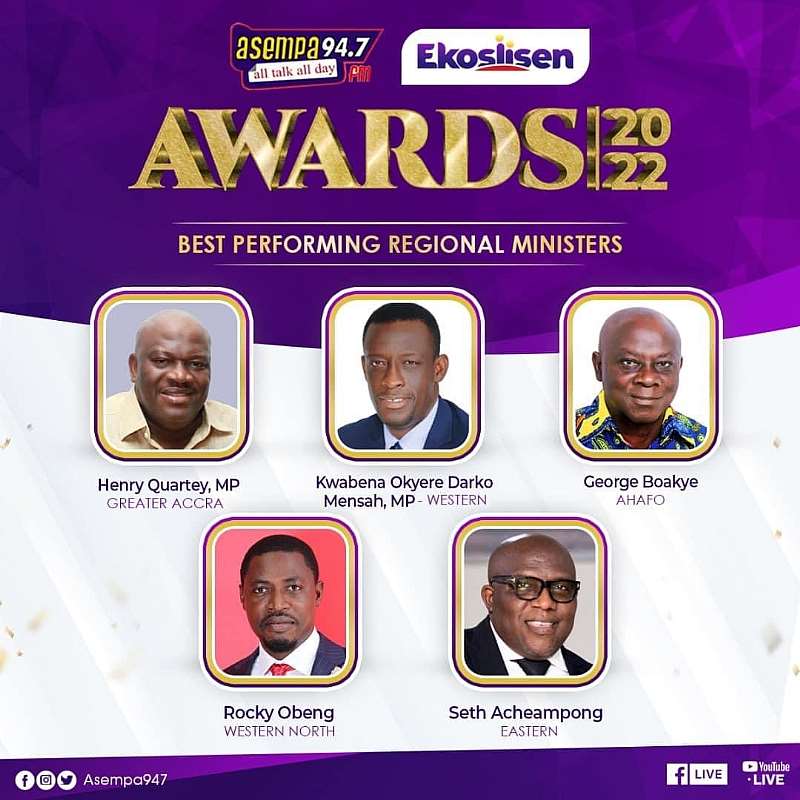 Hon. George Boakye recognized as one of the best performing regional ...