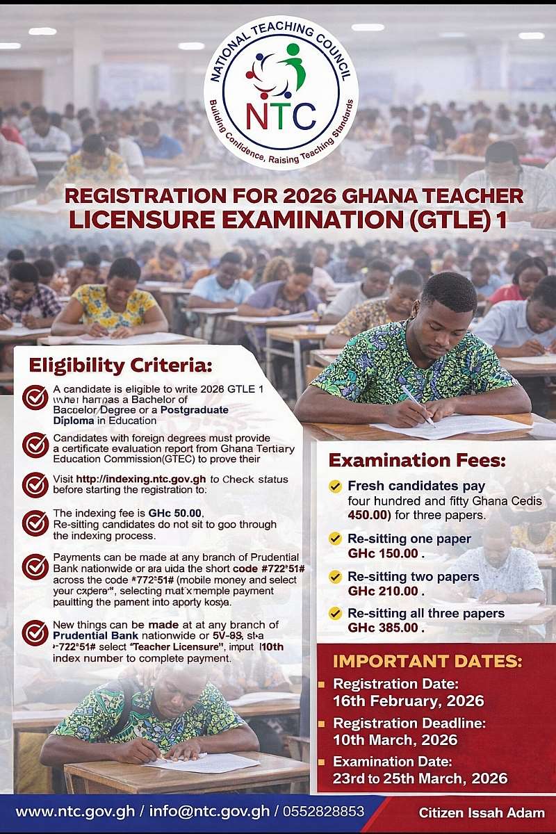 National Teaching Council opens registration for 2026 Ghana Teacher ...