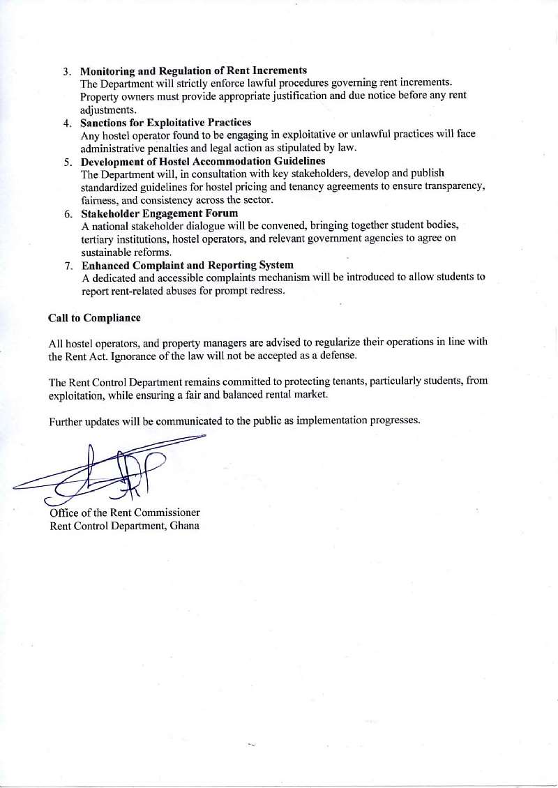 Rent Control Department to sanction hostel operators engaged in ...