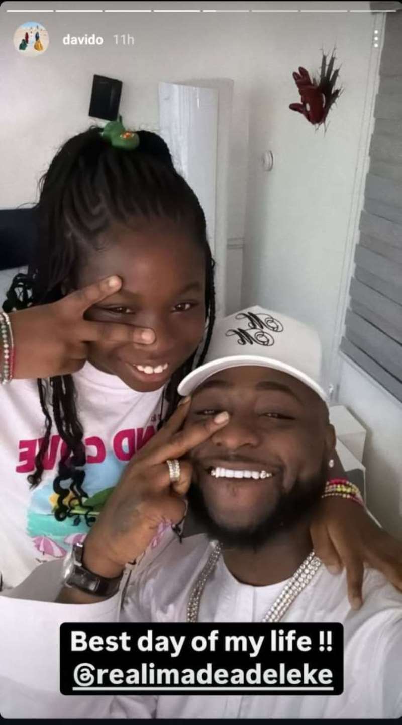 Davido finally reunites with his daughter Imade after years of child ...