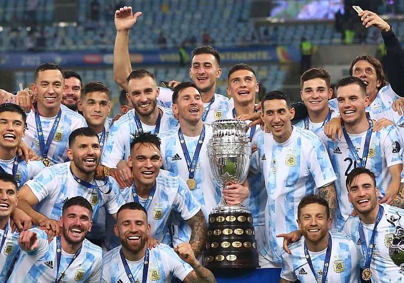 FINALLY: Lionel Messi lifts Copa America trophy as Argentina beat Brazil