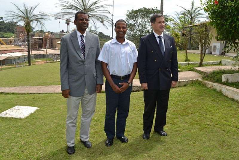 French Ambassador Visits AngloGold Ashanti Iduapriem Mine