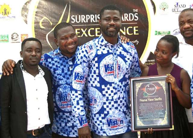 Nana Yaw Sarfo Of Vision 1 FM Wins The Surprise Awards For Excellence Media And Communication Category