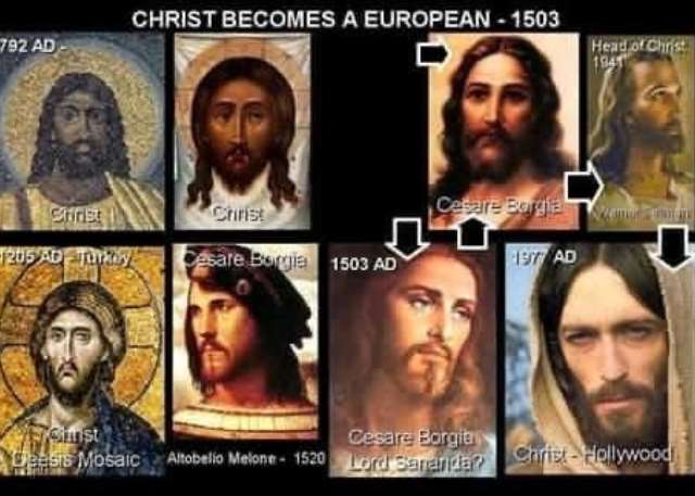 Cesare Borgia Jesus Is The White Image Of Christ Just Cesare Borgia?