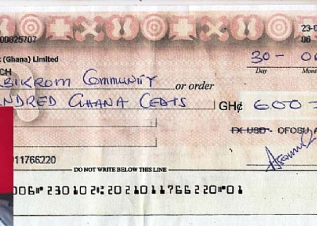 Certified Check Example