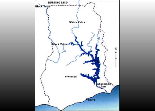 White Volta River Map Volta River Watershed Map WhiteClouds