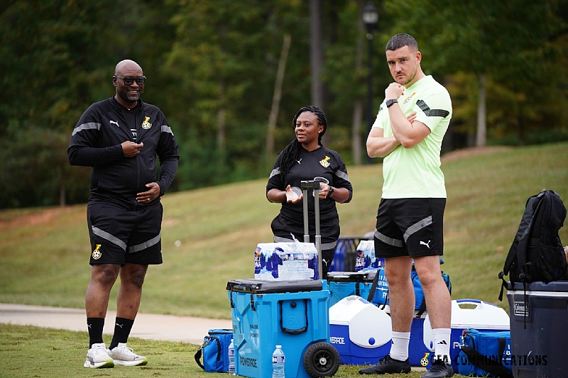 Arsenal physio Simon Murphy spotted at Black Stars camp to monitor ...