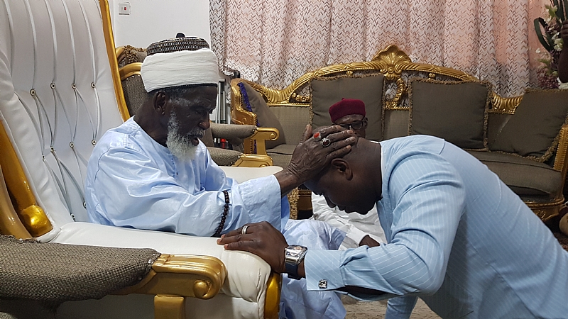 Farouk Aliu Mahama Receives Chief Imam's Blessing