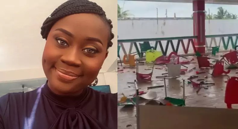 Identify criminal party elements that attacked Akosua Otchere and bring ...