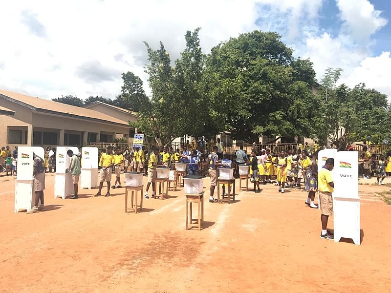 Methodist Model Basic School uses EC materials to elect school prefects