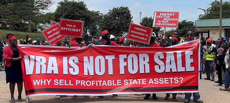 VRA Staff protest privatization plans in Aboadze: raise concerns over ...