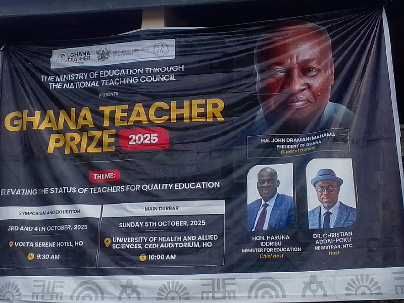 GES, NTC to host Ghana Teachers Prize in Ho