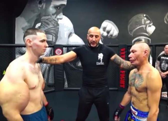 Russian 'Popeye' Bodybuilder Forced To Tap Out After Three Minutes Of ...