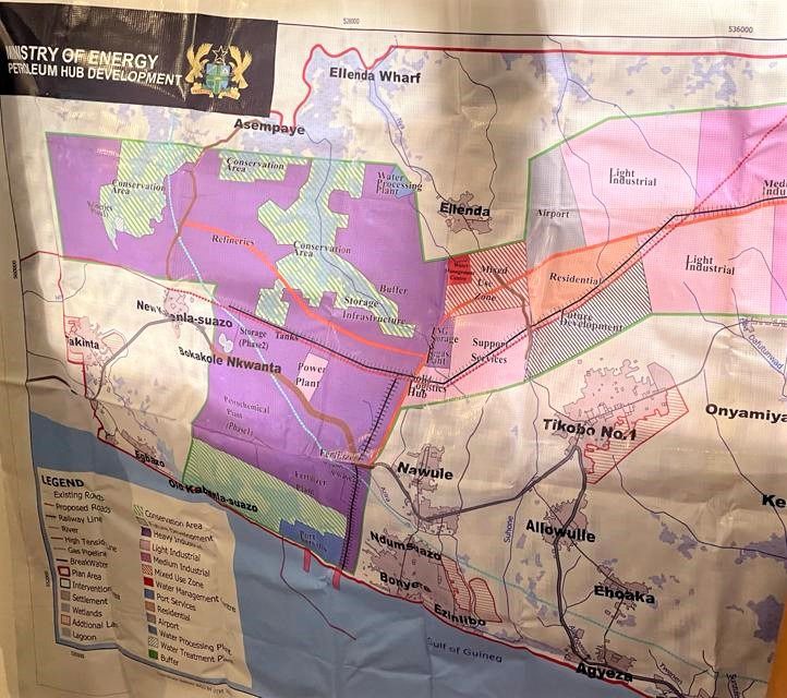 Reduce land for petroleum hub from 20,000 to 5,000 acres at Bonyere ...