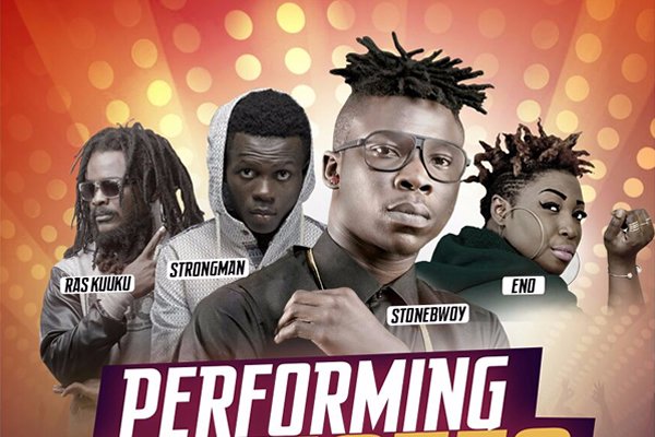Stonebwoy, Eno, Ras Kuuku, Strongman for Joy FM Skuuls Reunion jam