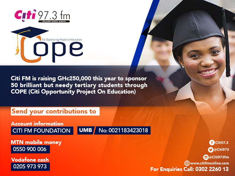 40 University Students Benefit From Citi FM COPE