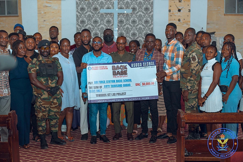 Air Force Station Basic School in Takoradi receives ICT equipment