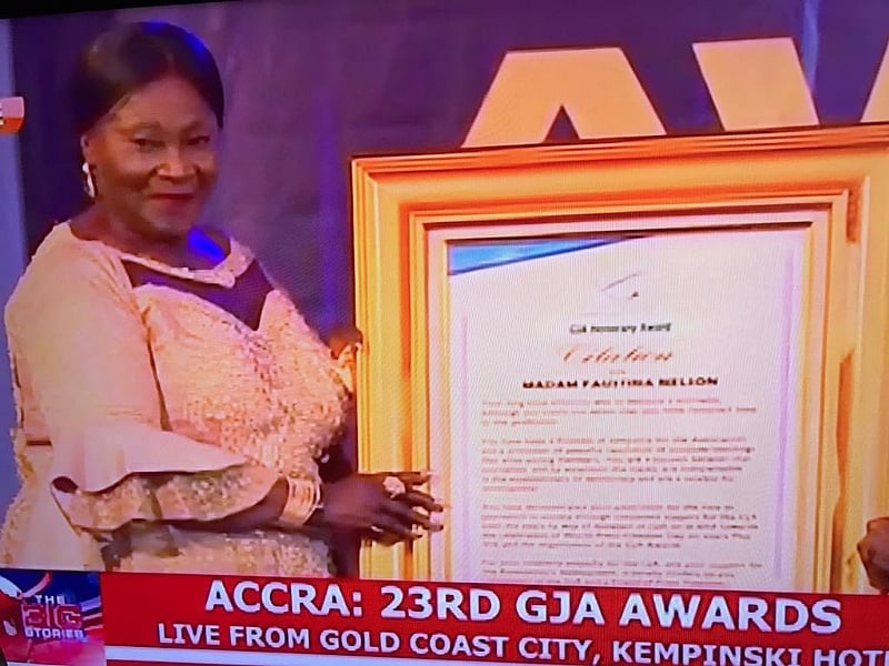Madam Faustina Nelson honored as Companion of GJA and Friend of Press ...