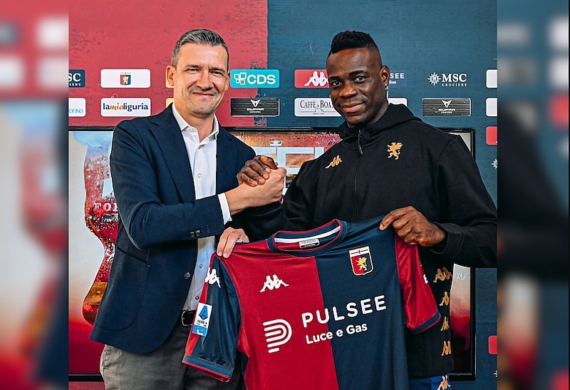 Mario Balotelli signs for Genoa as he returns to Serie A