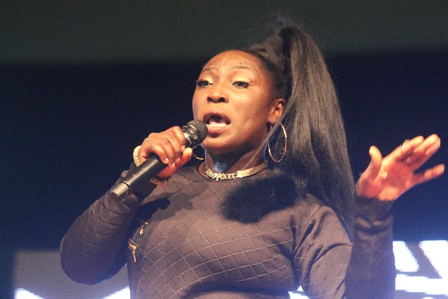 Photos: Undefeated Ghanaian female rapper, ENO rocks Joy FM Skuuls Reunion