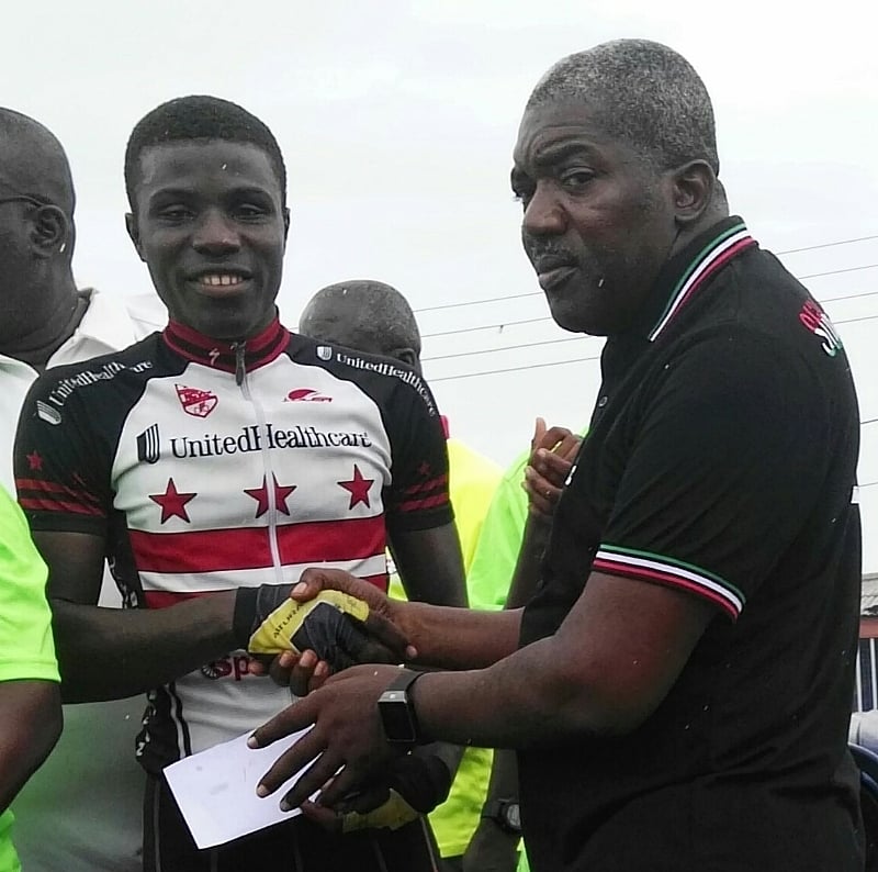 Frank Awuku Wins Ablekuma South NDC Cycling Race