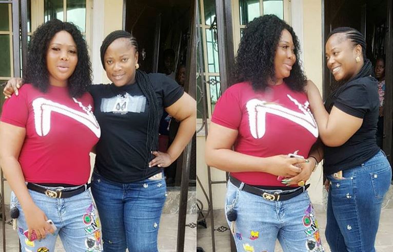 Nollywood Actress, Lola Magret Spotted with Omowunmi Ajiboye
