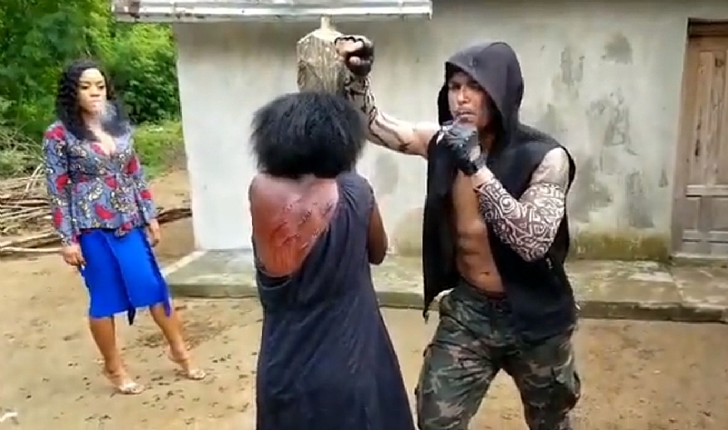 Van Vicker plays bad boy role in new movie titled “AMA” (Video)