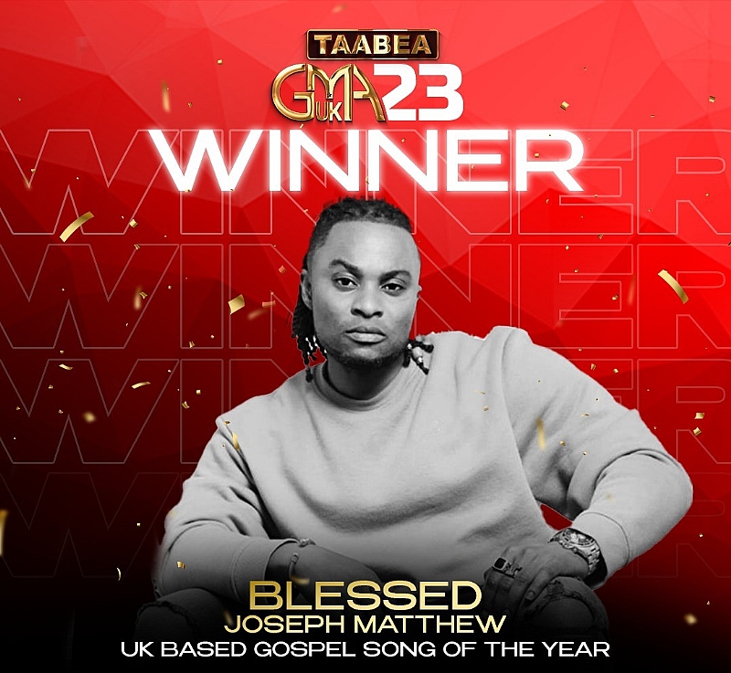 Joseph Matthew wins UK-based Gospel Song of the Year at 2023 GMA UK